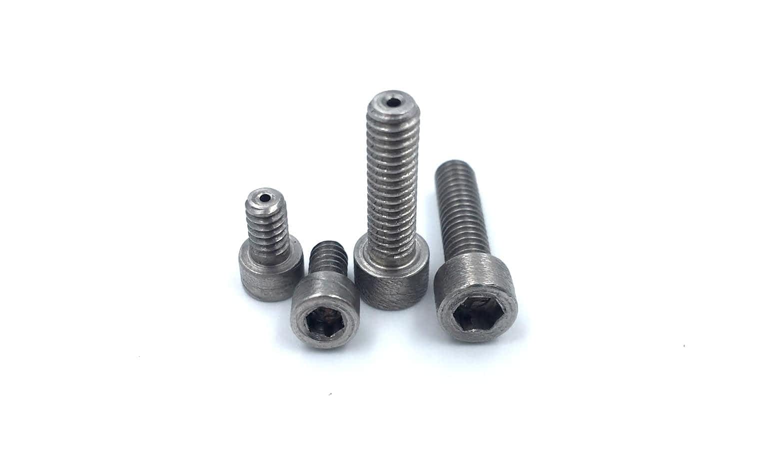 Custom Vented Screws In Invar 36 Material - Engineered Custom Bolts & Screws