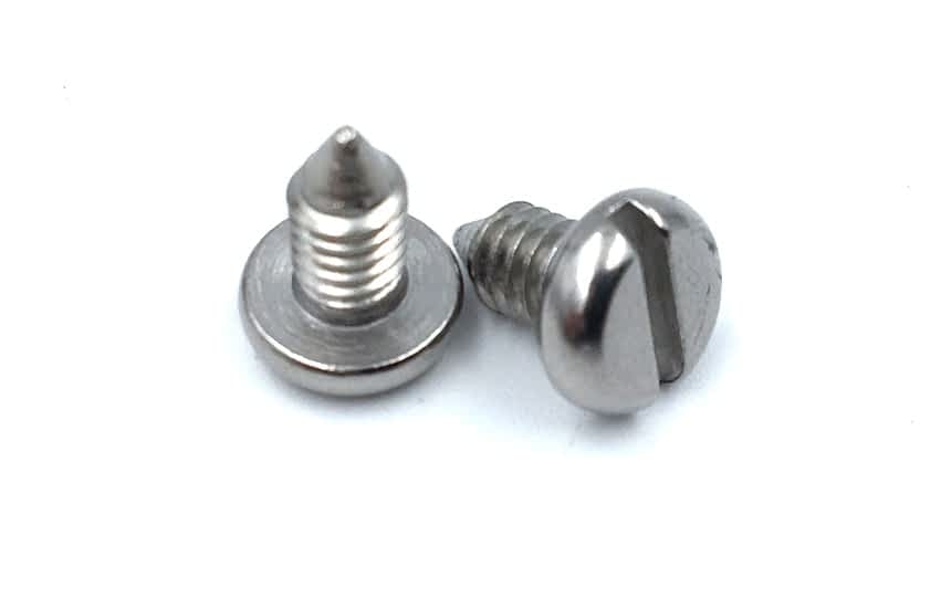 Custom Cone Point Screws - 8-32 Slotted Machine Screw In 18-8 Stainless ...