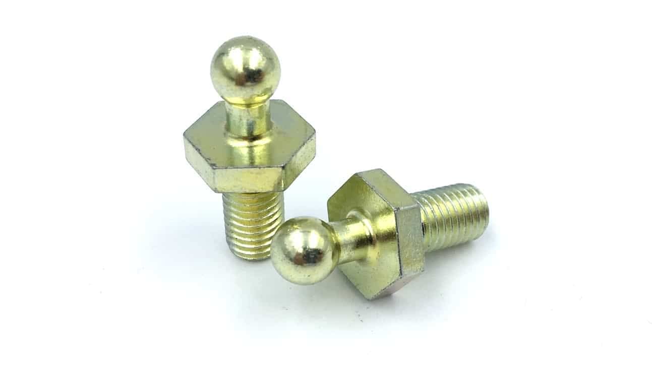 Custom Automotive Ball Studs - 1215 Steel, Zinc Yellow - Engineered ...